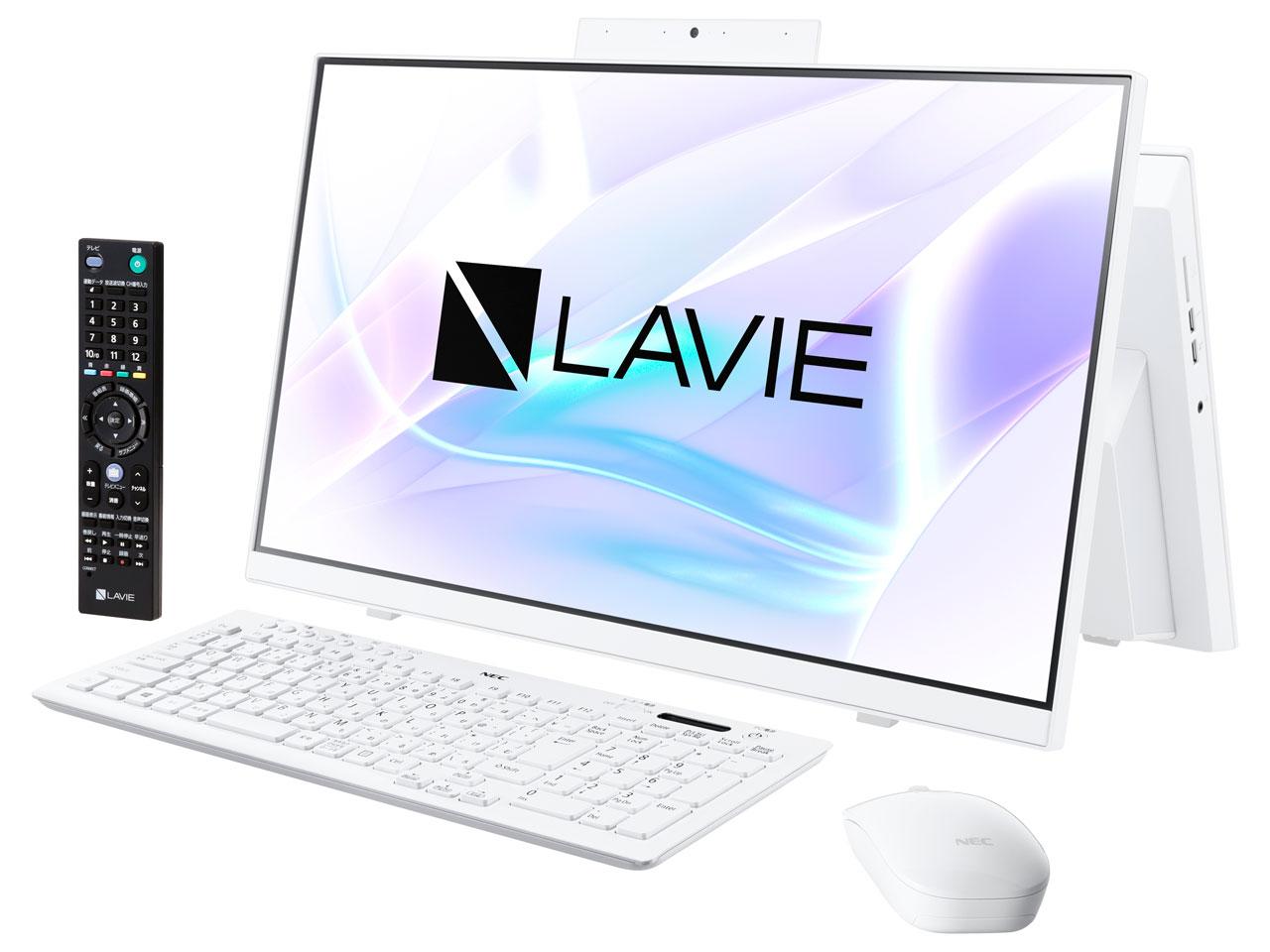 【ECJOY!】 NEC 日本電気 NEC PC-HA770RAW デスクトップパソコン LAVIE Home All-in-one ファインホワイト(PC-HA770RAW)